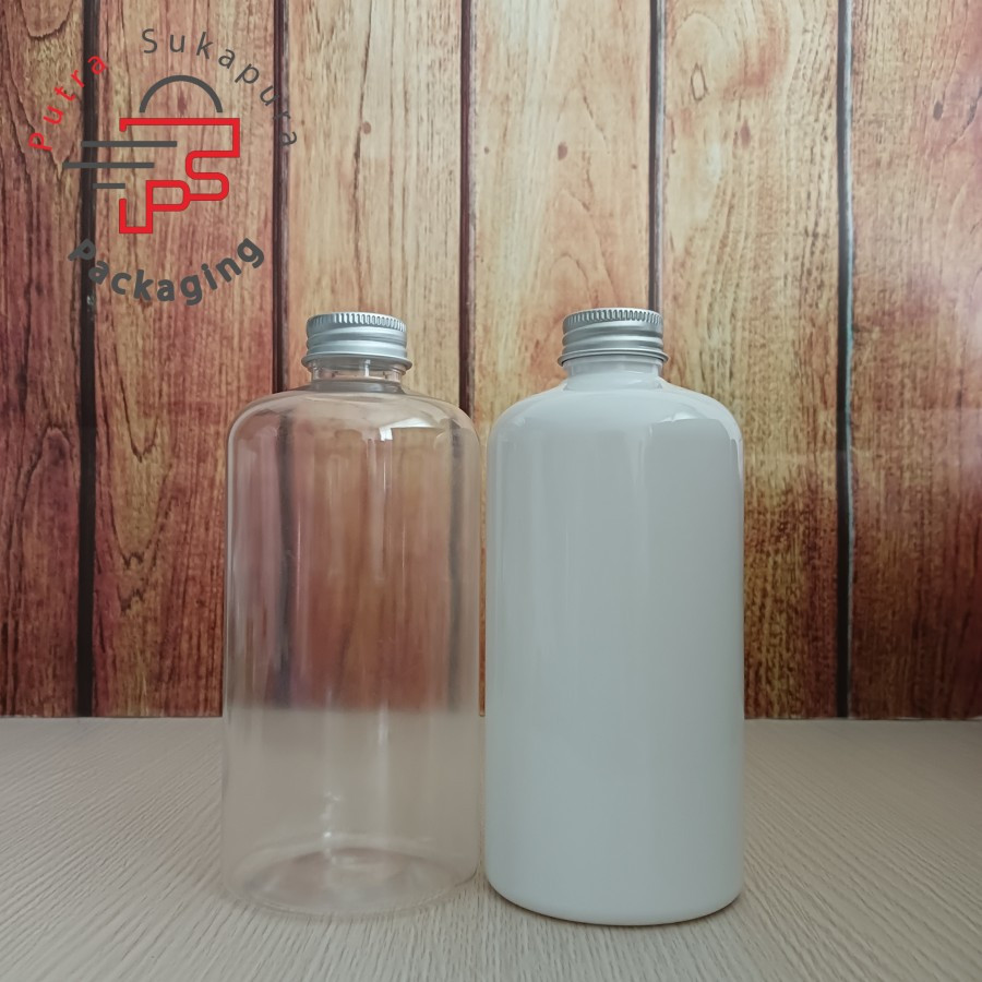 Jual Botol ulir 500ml pet/botol plastik 500ml/ulir alumunium neck 28 silver | Shopee Indonesia