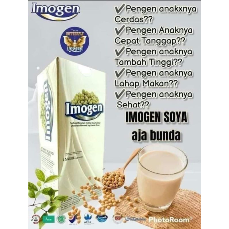 Jual IMOGEN SOYA 100% ORIGINAL 1 BOX ISI 15 SASET | Shopee Indonesia