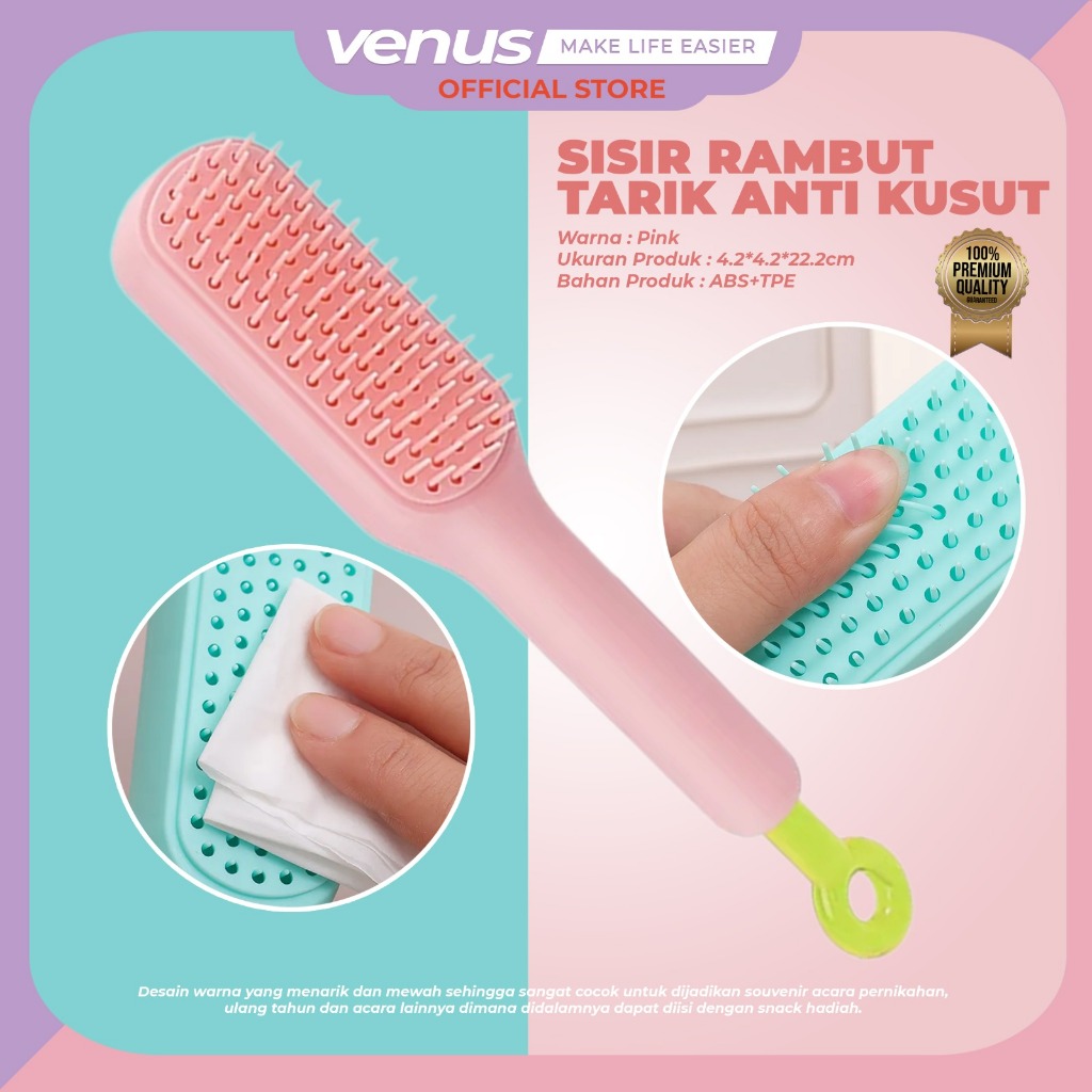 Jual VENUSJKT - Sisir Rambut Teleskopik Anti Kusut & Rontok - Sisir ...