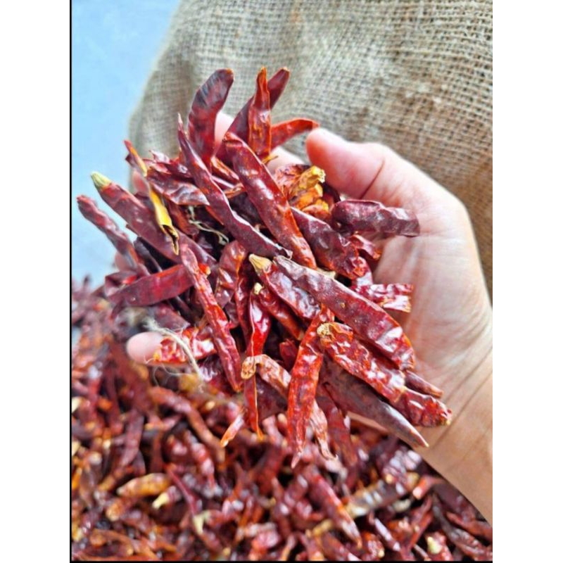 Jual Cabe teja kering / cabe kering kemasan 1 kilo tanpa tangkai ...
