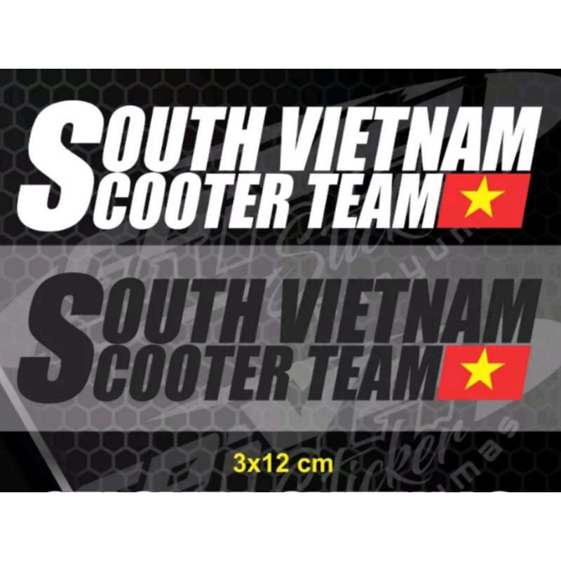 Jual Sticker SOUTH VIETNAM SCOOTER TEAM Viral Sticker Cutting | Shopee ...