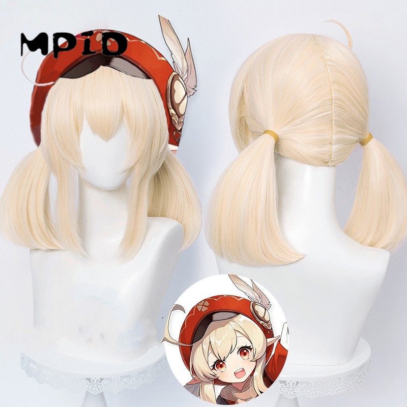 Jual 【MPID】Genshin Impact Cosplay Klee Wig Klee Ear Wanita Teguran ...