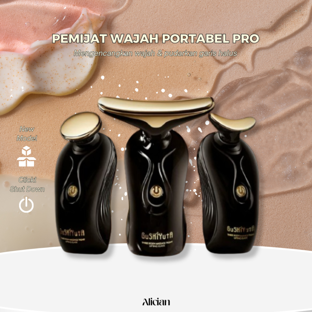 Jual ALICIAN [PRO] Alat Pijat Getar Wajah Leher Mata 3 in 1 / Face ...