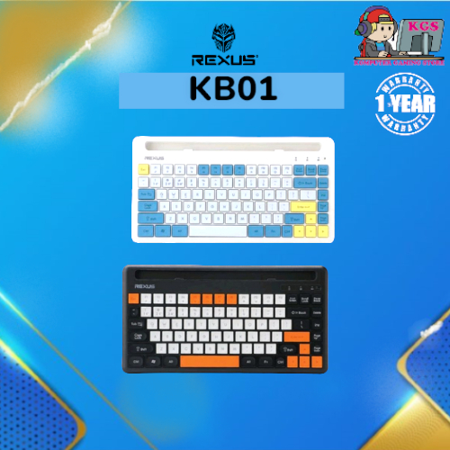 Jual Keyboard REXUS KB01 Mosaic dual Conection Bluetooth& wireless ...