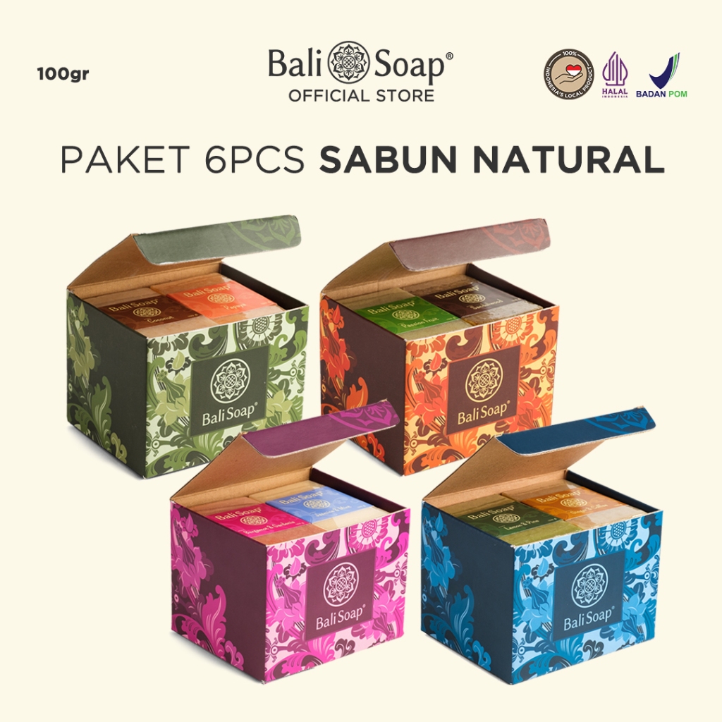 Jual Bali Soap - Paket 6pcs Sabun Natural 100gr - Mix Aroma, Lebih ...