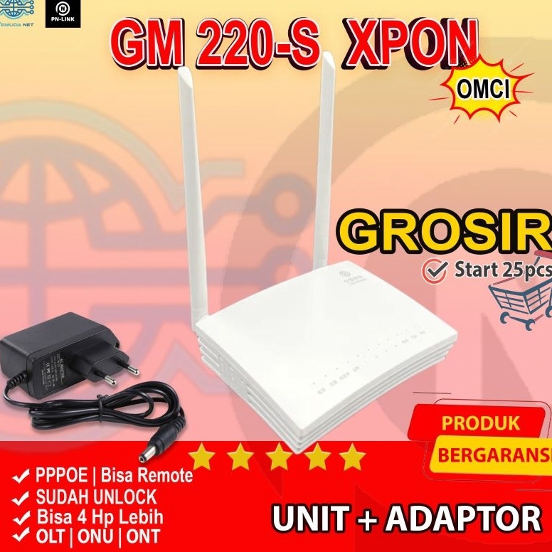 Jual GM22 XPON EPON GPON LENGKAP ADAPTOR OMCI ONT OLT ONU 4 SSID x W8Y7 | Shopee Indonesia