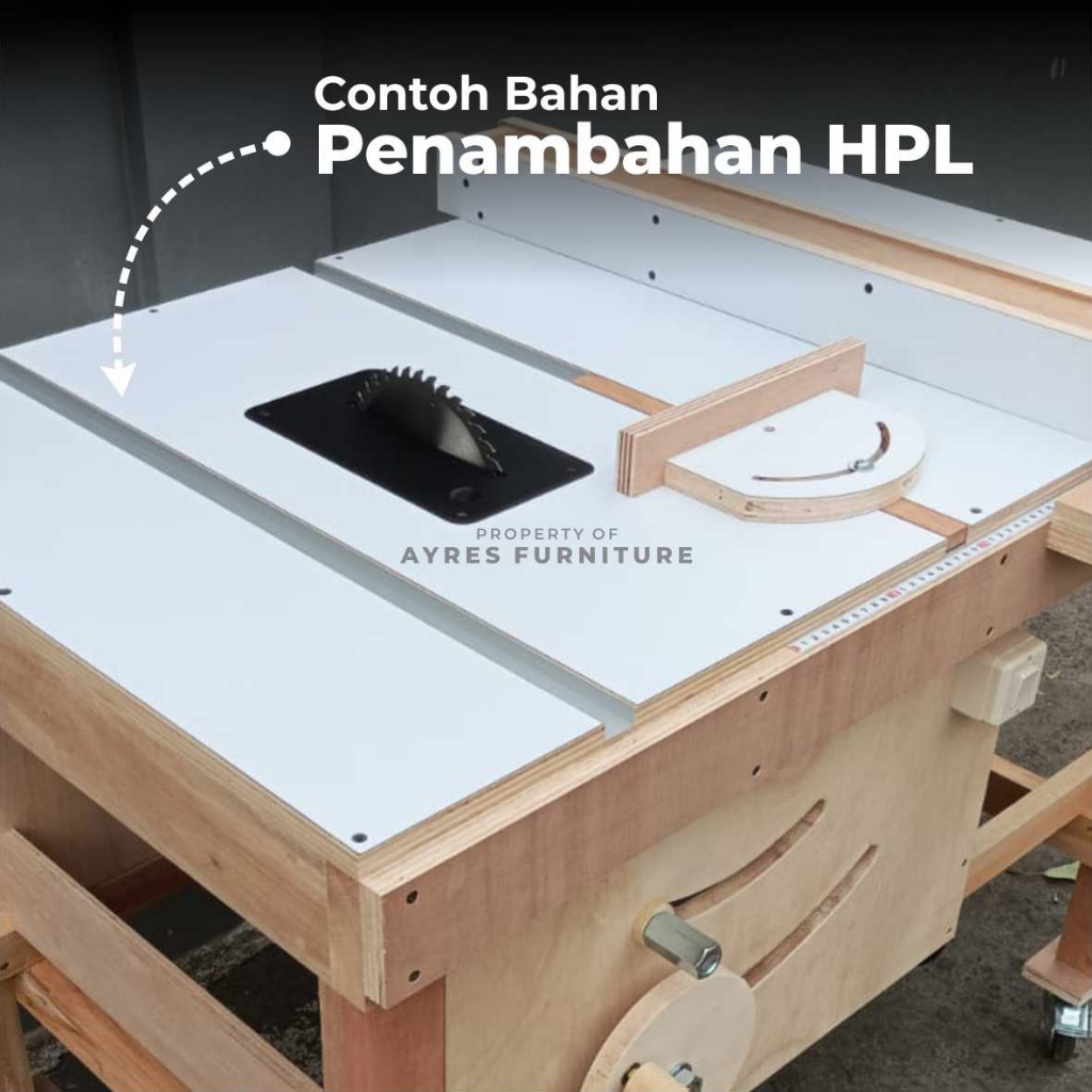 Jual Meja potong kayu / Table saw dari Circular Saw Rakitan Plywood ...