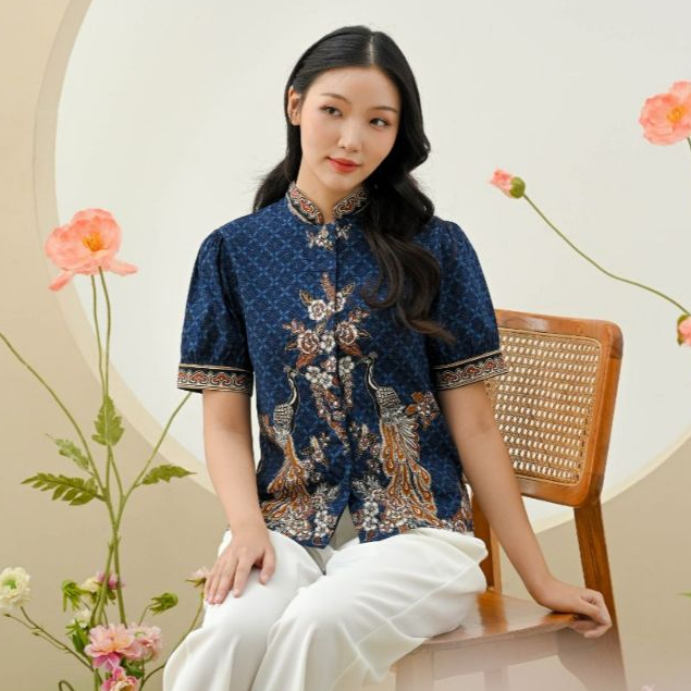 Jual Kemeja Batik Ala Noni Belanda #3115 | Shopee Indonesia