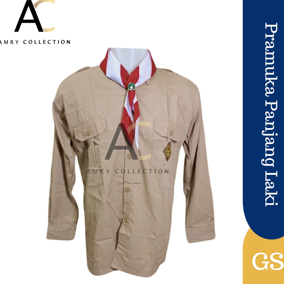 Jual KODE N53S Seragam Pramuka Baju Pramuka Penggalang Saku 2 Lengan Panjang Seragam Sekolah ...
