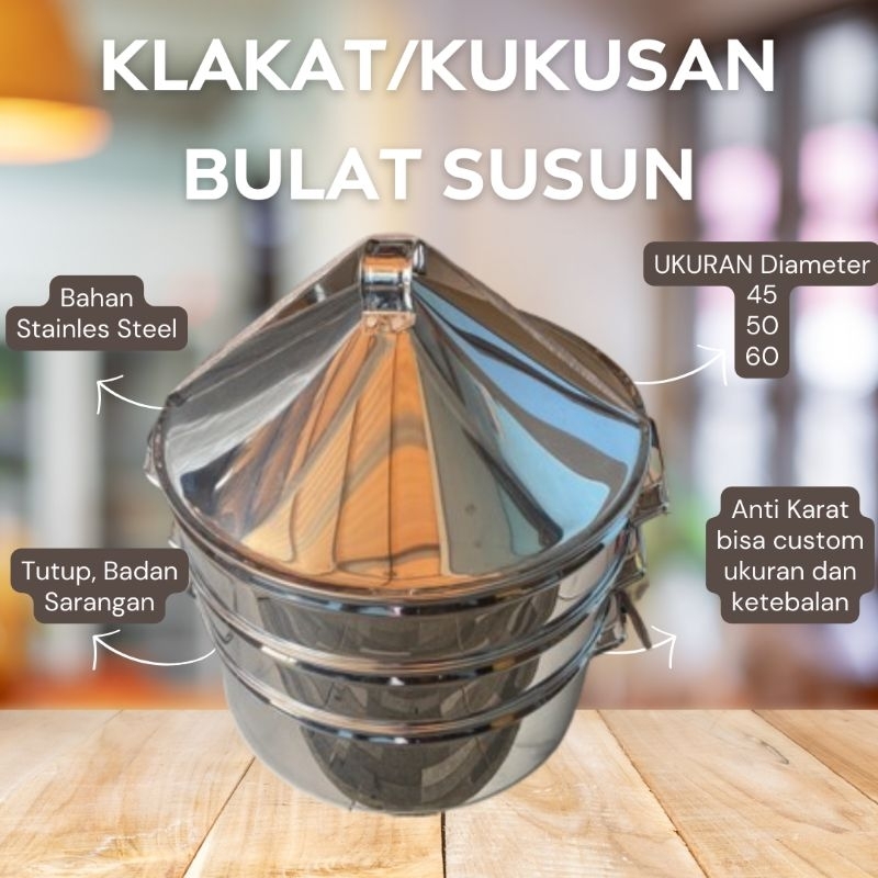 Jual KLAKAT KUKUSAN JUMBO BEASAR STAINLESS STEEL MURAH | Shopee Indonesia