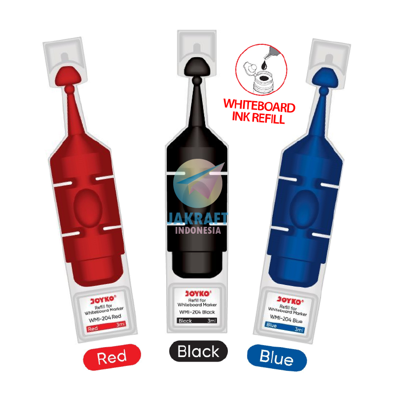 Jual (1 Pcs) Tinta Refill Spidol Papan Tulis & Kaca Bisa Dihapus JOYKO ...