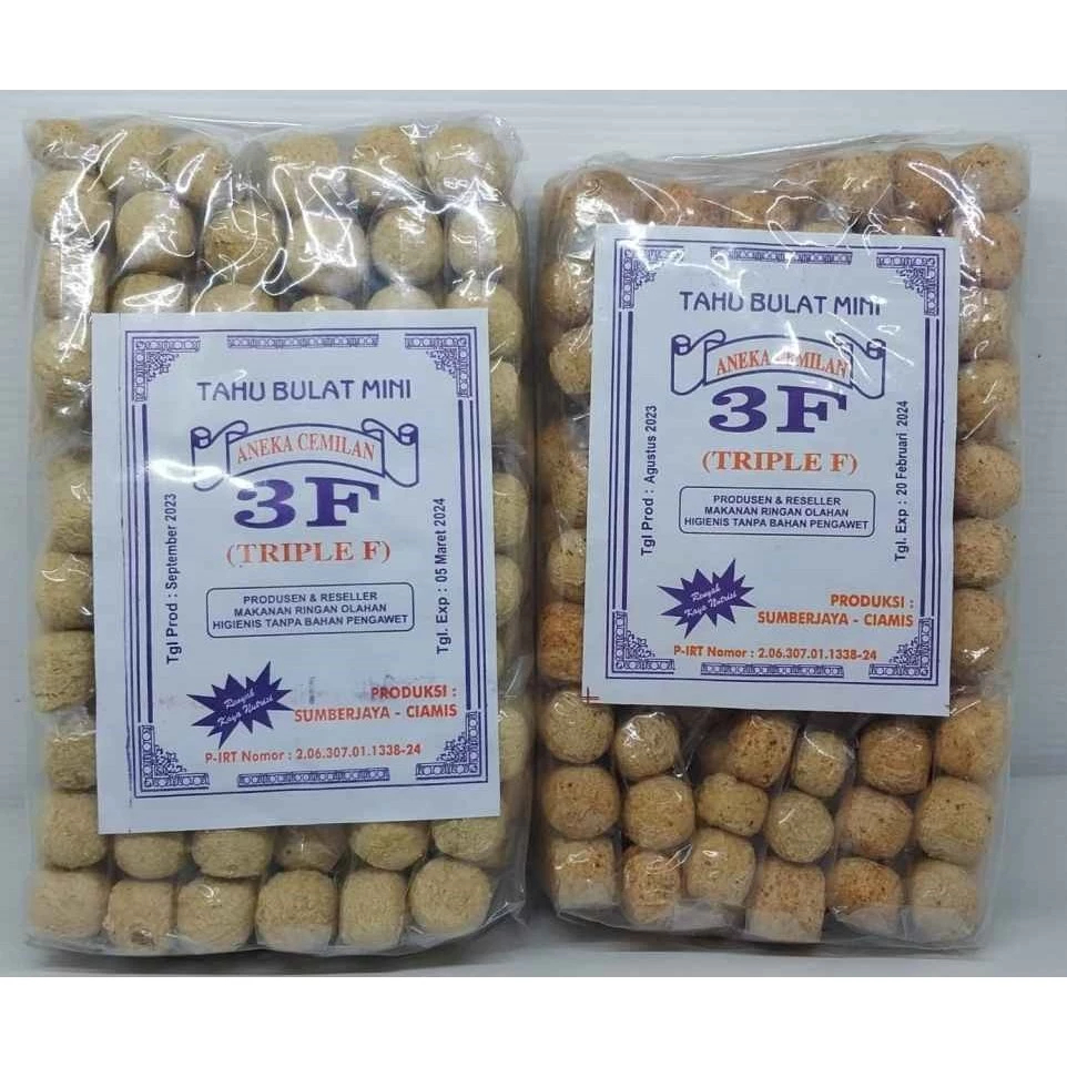 Jual Tahu bulat isi 20 bungkus (1 pack )Rasa Original Dan Pedas 3F ...