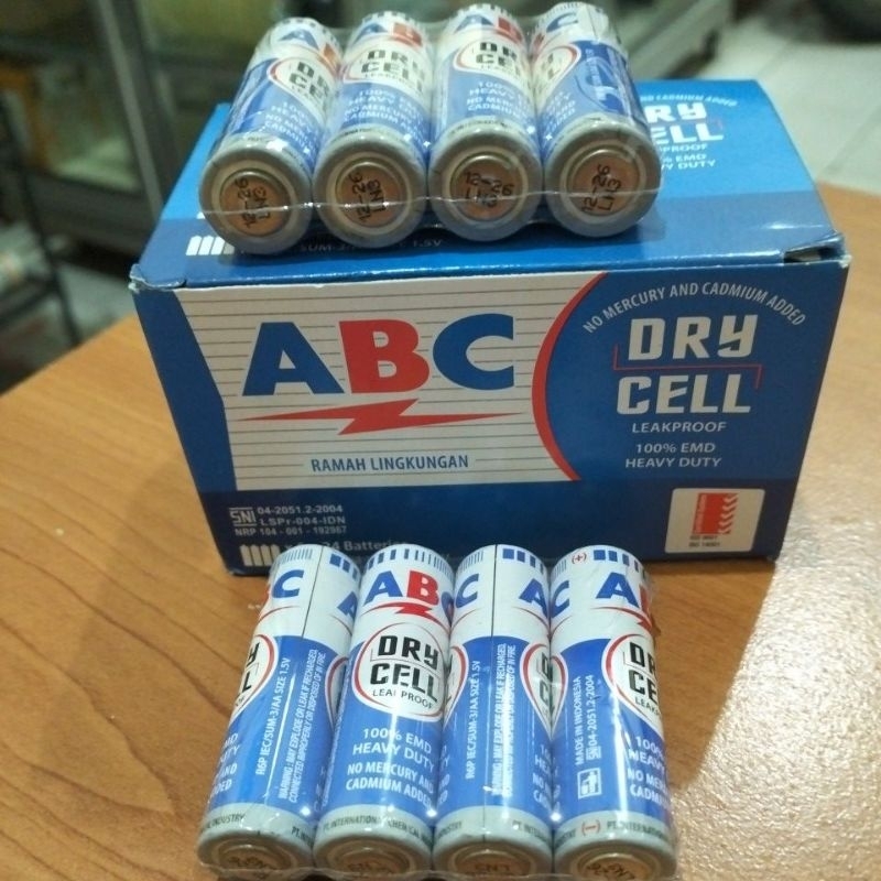 Jual Baterai AA ABC Biru Dry Cell isi 24pcs | Shopee Indonesia