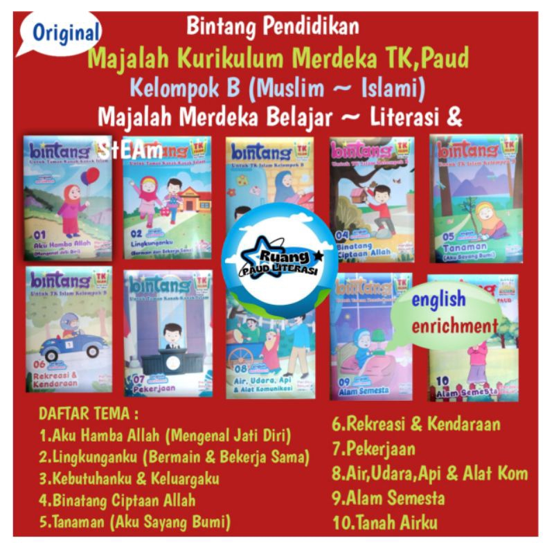 Jual BUKU PAKET TK PAUD KURIKULUM MERDEKA BELAJAR | MERDEKA BELAJAR ...