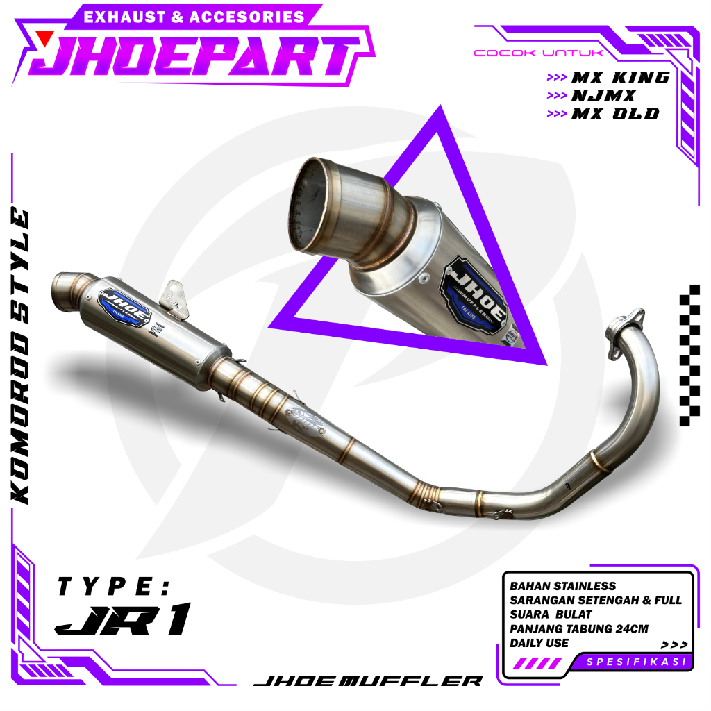 Jual Knalpot Racing MX KING MX NEW MX OLD type JR1 Original Jhoe ...