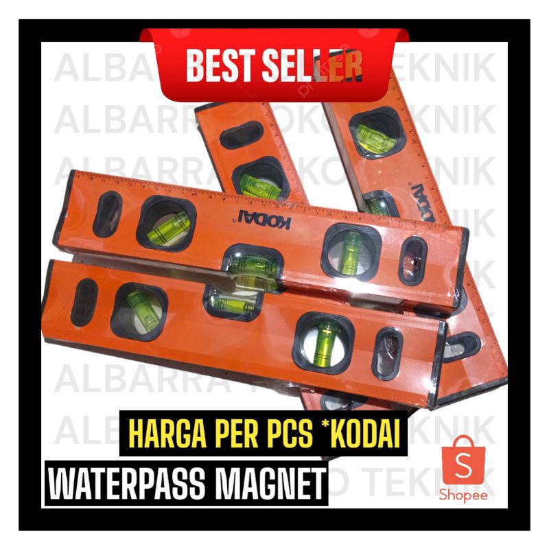 Jual Spirit Level Waterpass Aluminium Magnet KODAI Ukuran 30cm | Shopee ...