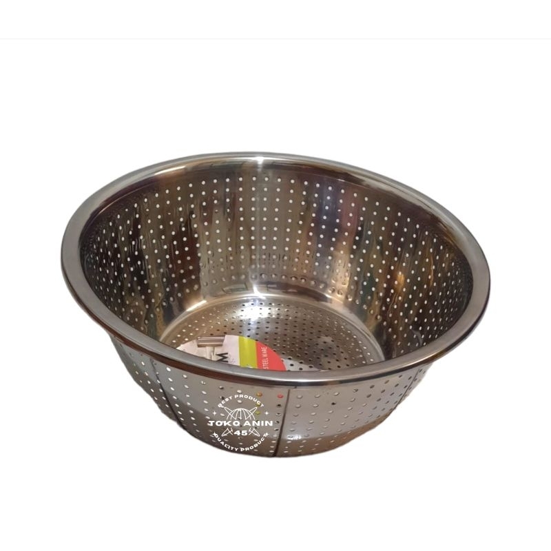 Jual Baskom Saringan/Baskom Tirisan Stainless stell | Shopee Indonesia