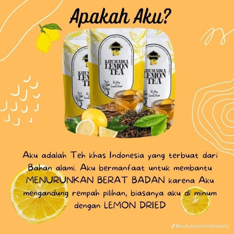 Jual Humaira Lemon Tea | Shopee Indonesia