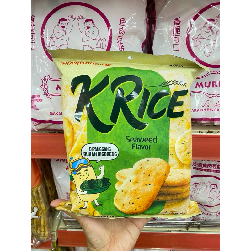 Jual Snack Crackers DELFIORION KRICE SEAWEED 151GR (14 packs) | Shopee ...