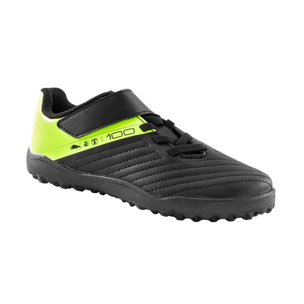 Jual Decathlon Kipsta Sepatu Bola Anak Turf Rip-Tab 100 Easy TF - Hitam ...