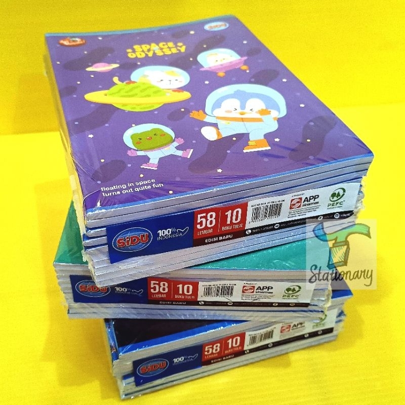 Jual Buku Tulis SiDu 58 Lembar (1 Pak isi 10 Buku). | Shopee Indonesia