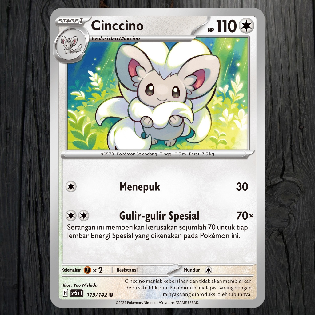 Jual Cinccino Pokemon sv5s Paradoks Andalan - BENING - KARTU TCG INDONESIA ( Sleeve ) | Shopee ...
