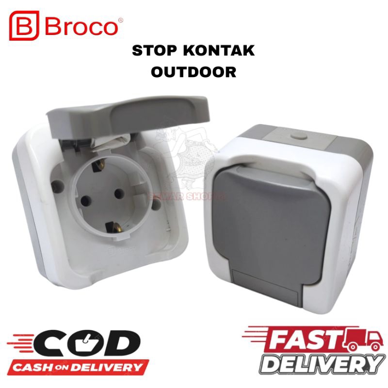 Jual BROCO STOP KONTAK ATLANTIC OB WATERPROOF 2151 / STOP KONTAK BROCO ...