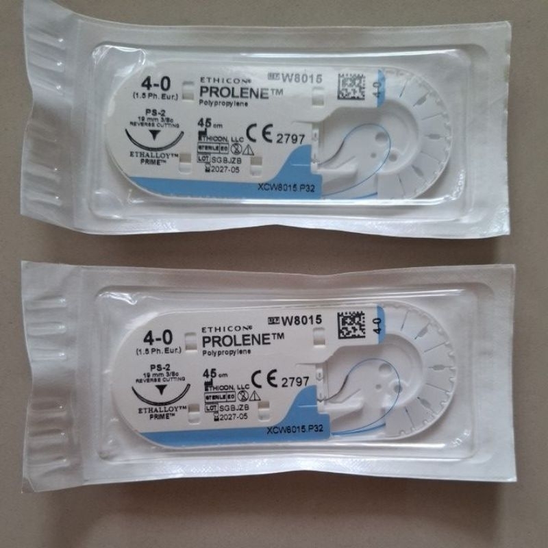 Jual Prolene 4-0 W8015 / Benang Operasi Bedah / Benang Ethicon | Shopee ...