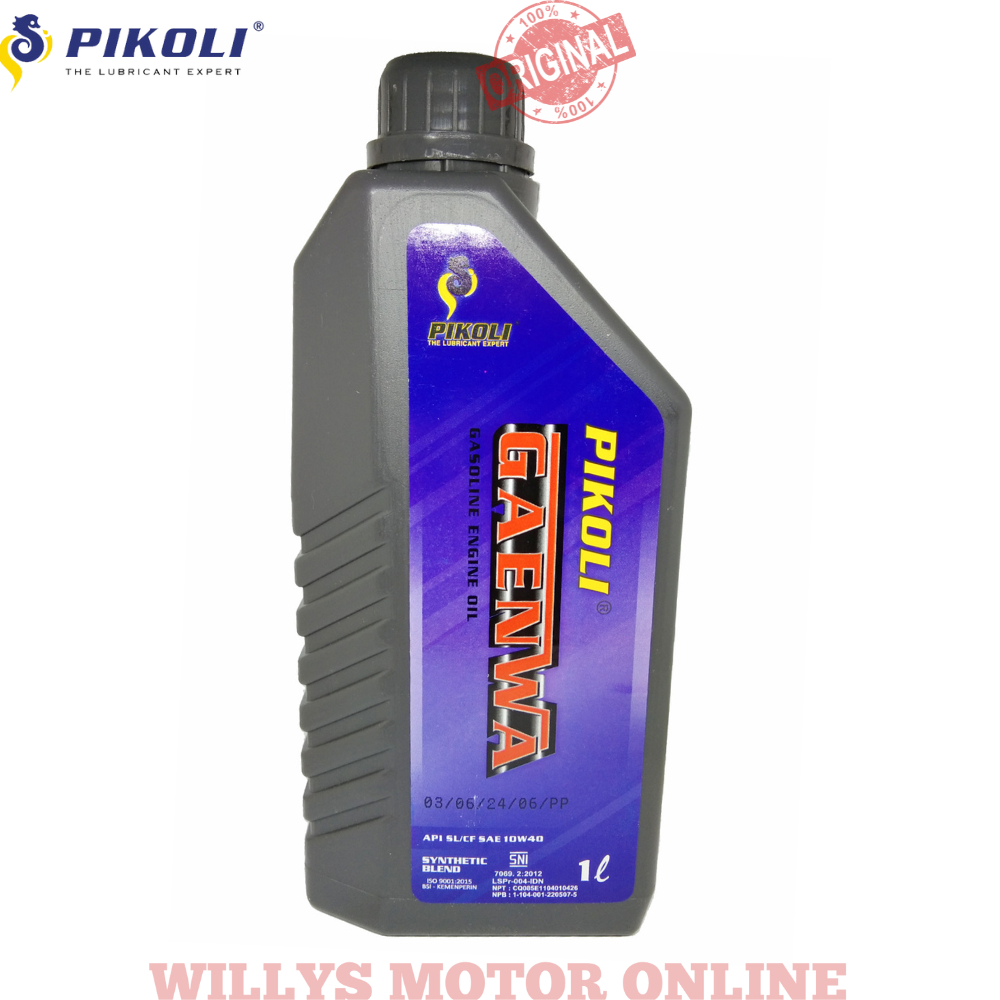 Jual Oli Pikoli Gaenwa 10W-40 4T 1L / Oli Pikoli 4T 1L | Shopee Indonesia
