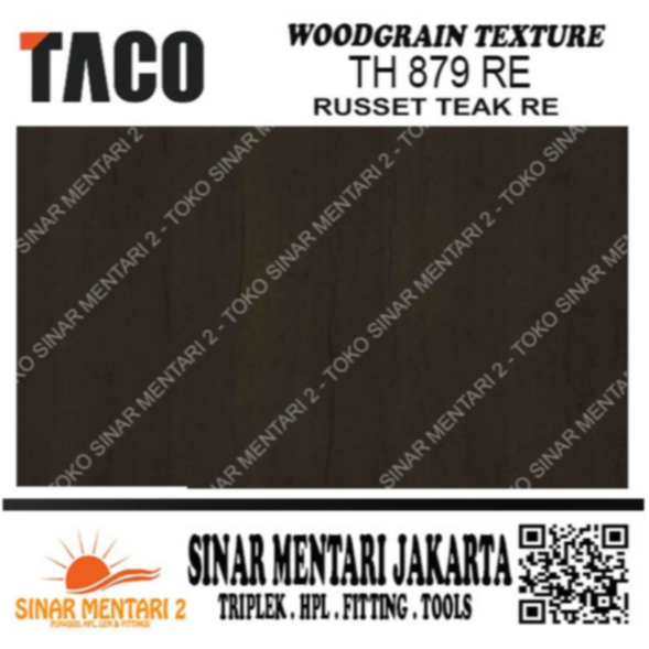 Jual TACO HPL WOODGRAIN TEXTUR TH 879 RE RUSSET TEAK RE | Shopee Indonesia
