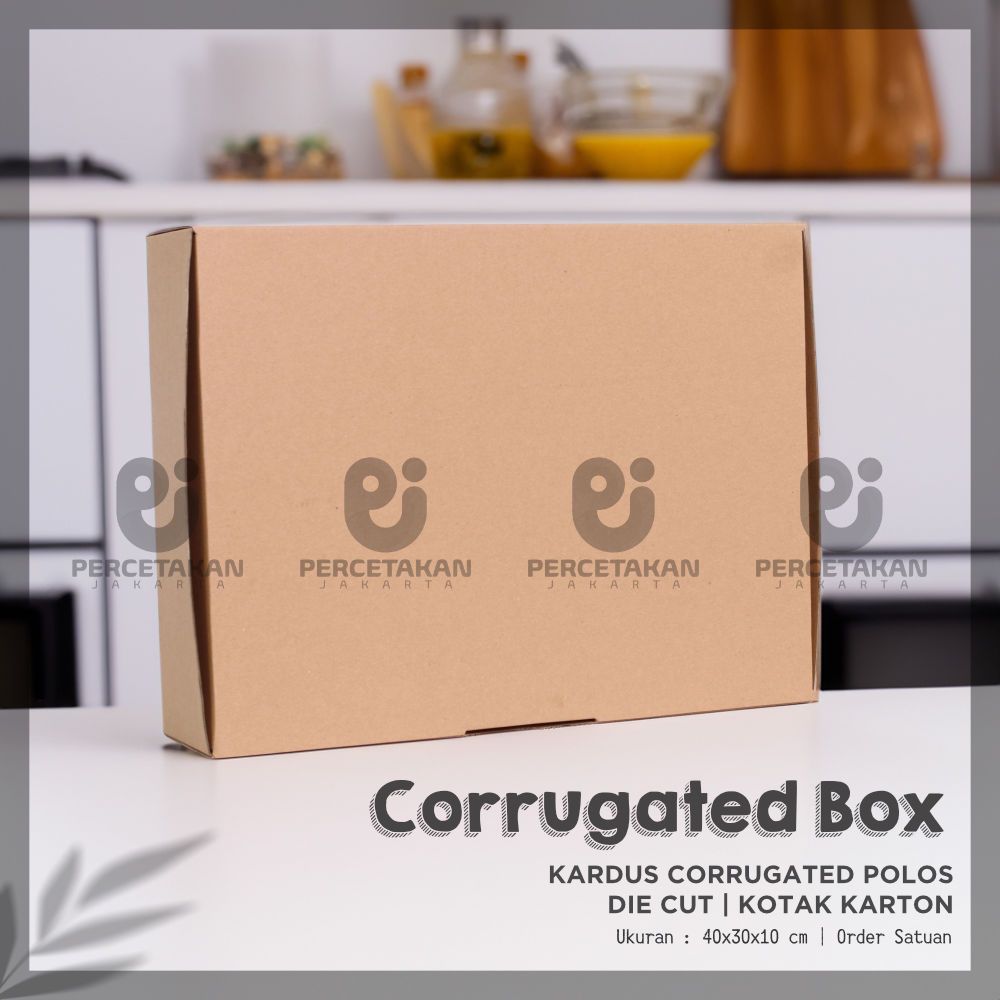 Jual Kardus Corrugated 40x30x10 CM | Die Cut | Kotak Karton | Box Packing Souvenir Pizza ...