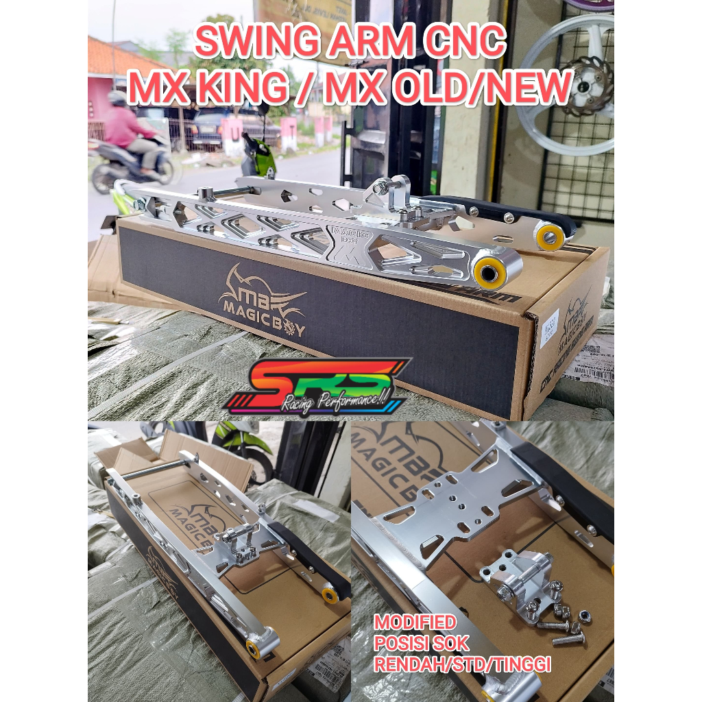 Jual Swing Arm Long Magic Boy Mx King Mx old Mx new Arm Panjang CNC MX ...