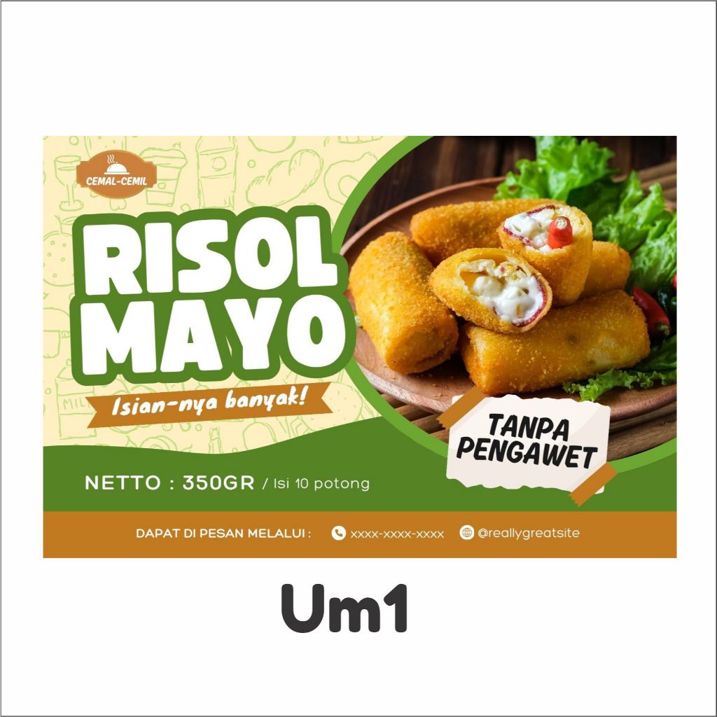 Jual STIKER - Label Snack UMKM 6x9cm | Shopee Indonesia