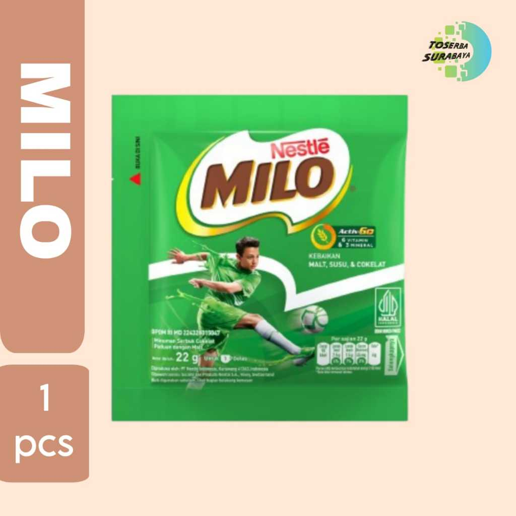 Jual MILO Sachet 22gr (Per Sachet) / Susu MILO ACTIV GO (Tersedia Harga ...
