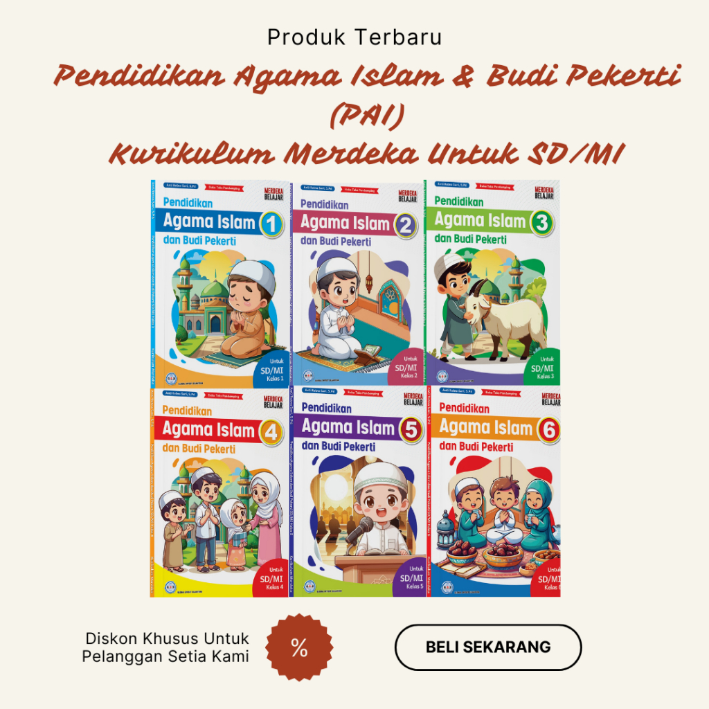 Jual Buku Pendamping Pendidikan Agama Islam dan Budi Pekerti SD MI Kelas 1 2 3 4 5 6 Kurikulum ...