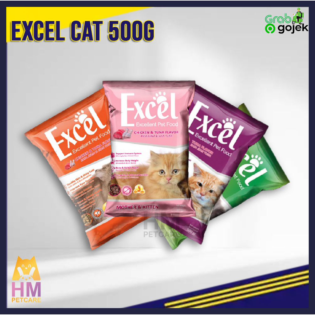 Jual Excel Cat Freshpack 500 Gram | Pakan Kucing Kering Excel Murah 500 ...