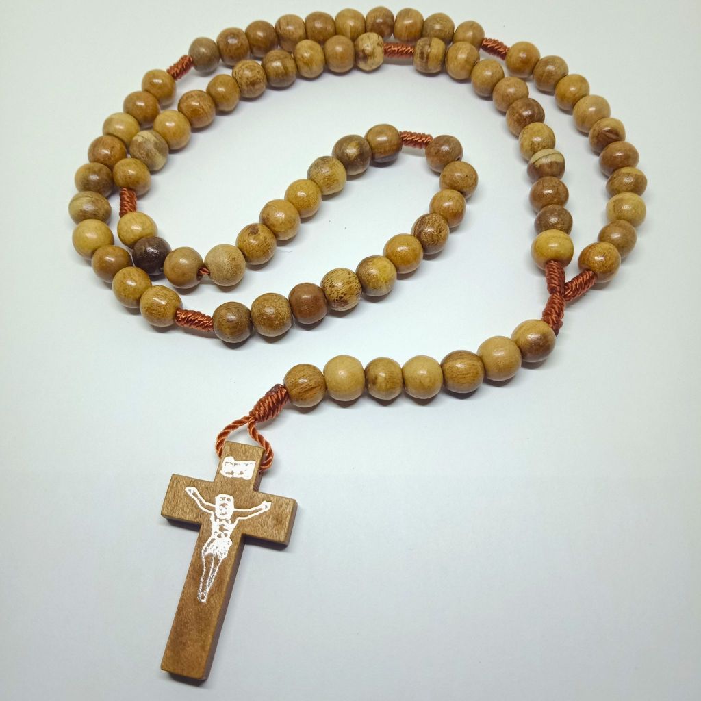 Jual Kalung Rosario Kayu Gaharu original Devosi 77 Bapa Kami | Shopee Indonesia