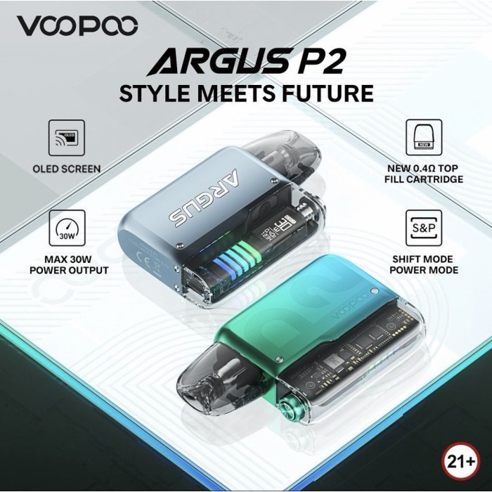 Jual Voopoo Argus P2 30W 1100mAh Pod Kit 100% Authentic / Argus P2 Pod ...