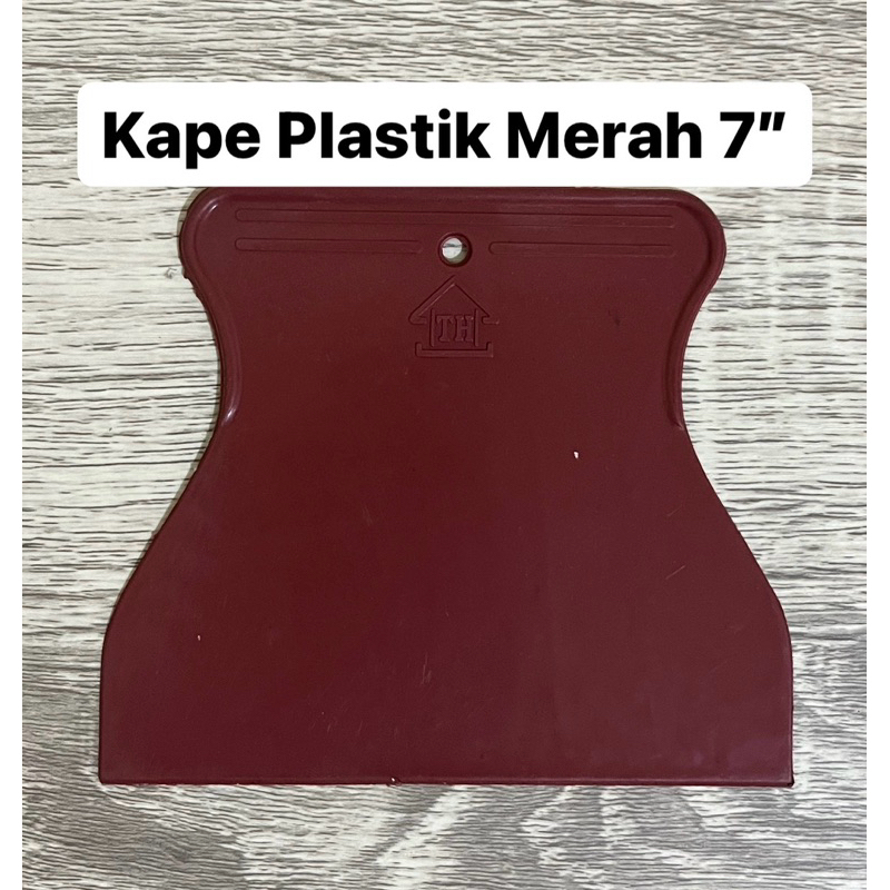 Jual Kape Plastik Pvc Merah 7" Inch Inch | Scrapper Skrap Dempul Plamir ...