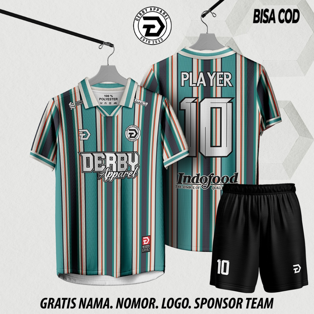 Jual JERSEY BOLA BAJU SETELAN FUTSAL BOLA RETRO KERAH / JERSEY BOLA ...