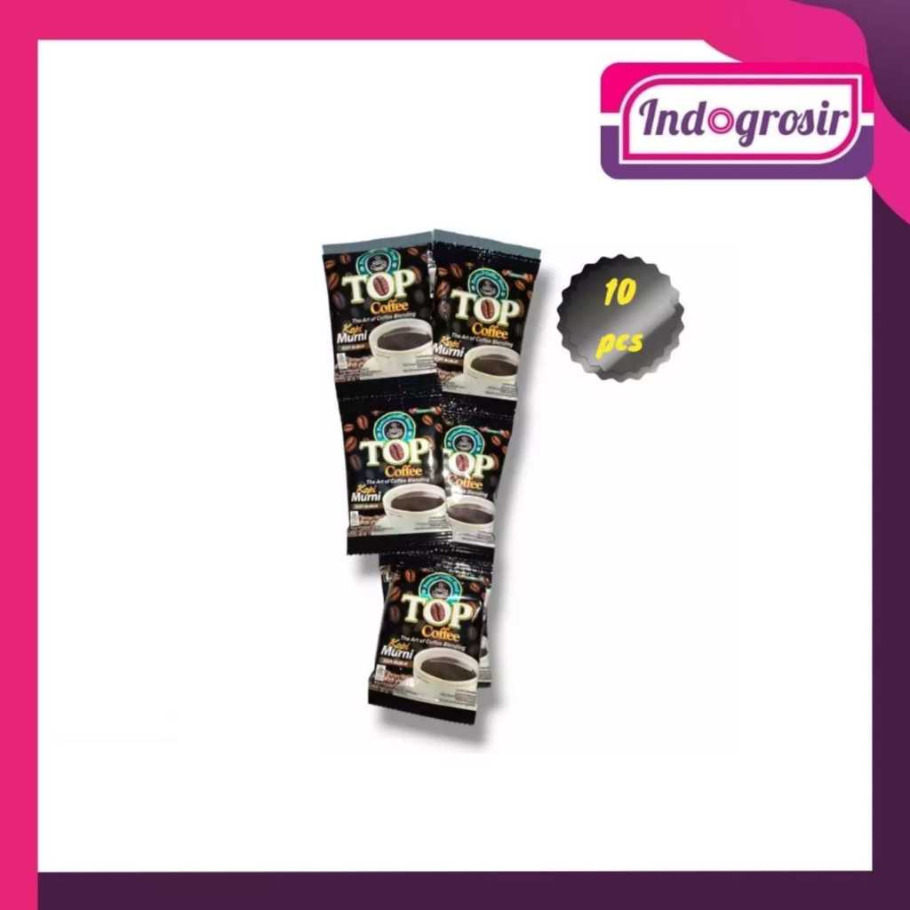 Jual TOP COFFE 7G SACHET/TOP KOPI MURNI MINI RENTENG/TOP KOPI MINI ...
