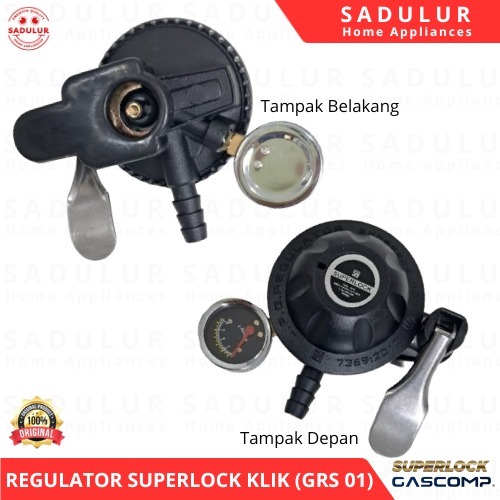 Jual GASCOMP Regulator Meter Superlock 01 Klik (GRS-01) Regulator Gas ...