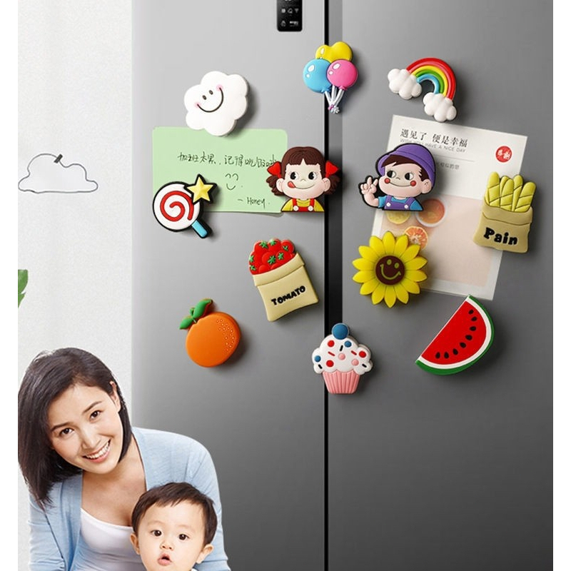 Jual Stiker Kulkas Magnet Lucu Kartun Tempelan Tidak Memudar Stiker ...