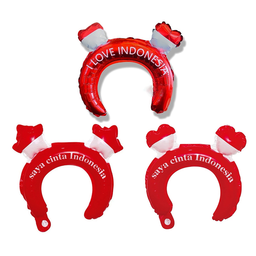 Jual Balon Bando Merah Putih Saya Cinta Indonesia I Love Indonesia ...
