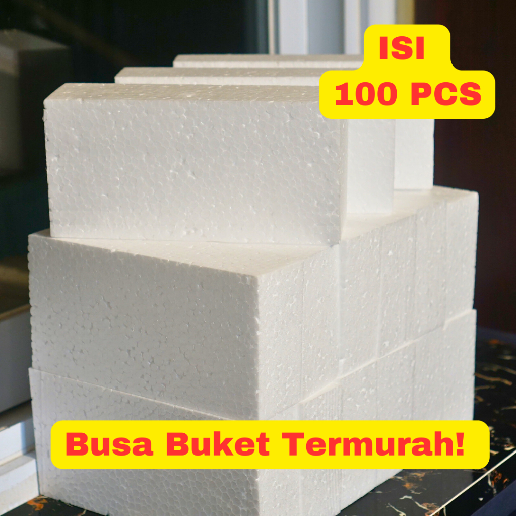 Jual 100 PCS Busa kering styrofoam sterofoam buket bunga 1 dus | Shopee ...