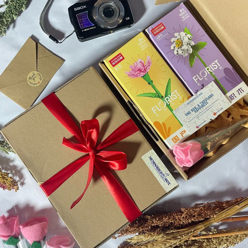 Jual (MB) - Box Block Florist Couple | Kado Hampers Gift Balok Florist ...