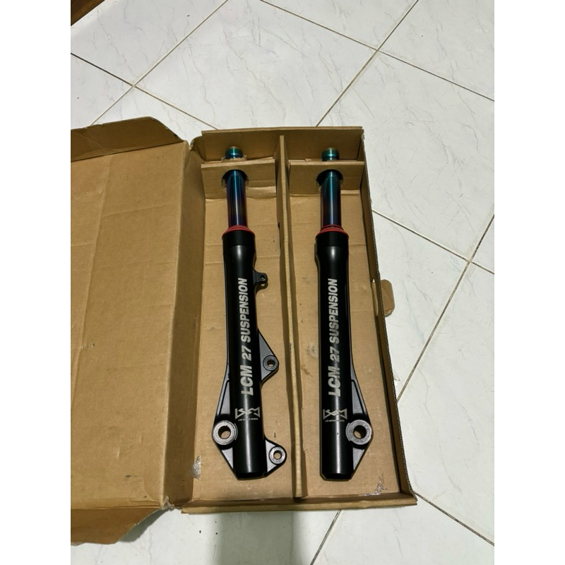 Jual SHOCK DEPAN LCM 27 SUSPENSION RAINBOW ORIGINAL BEAT SCOOPY ...
