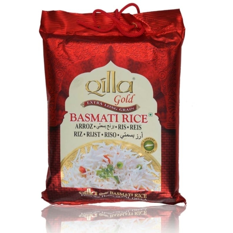 Jual Qilla Gold Extra Long Grain Basmati Rice Beras Basmati 5kg Impor ...