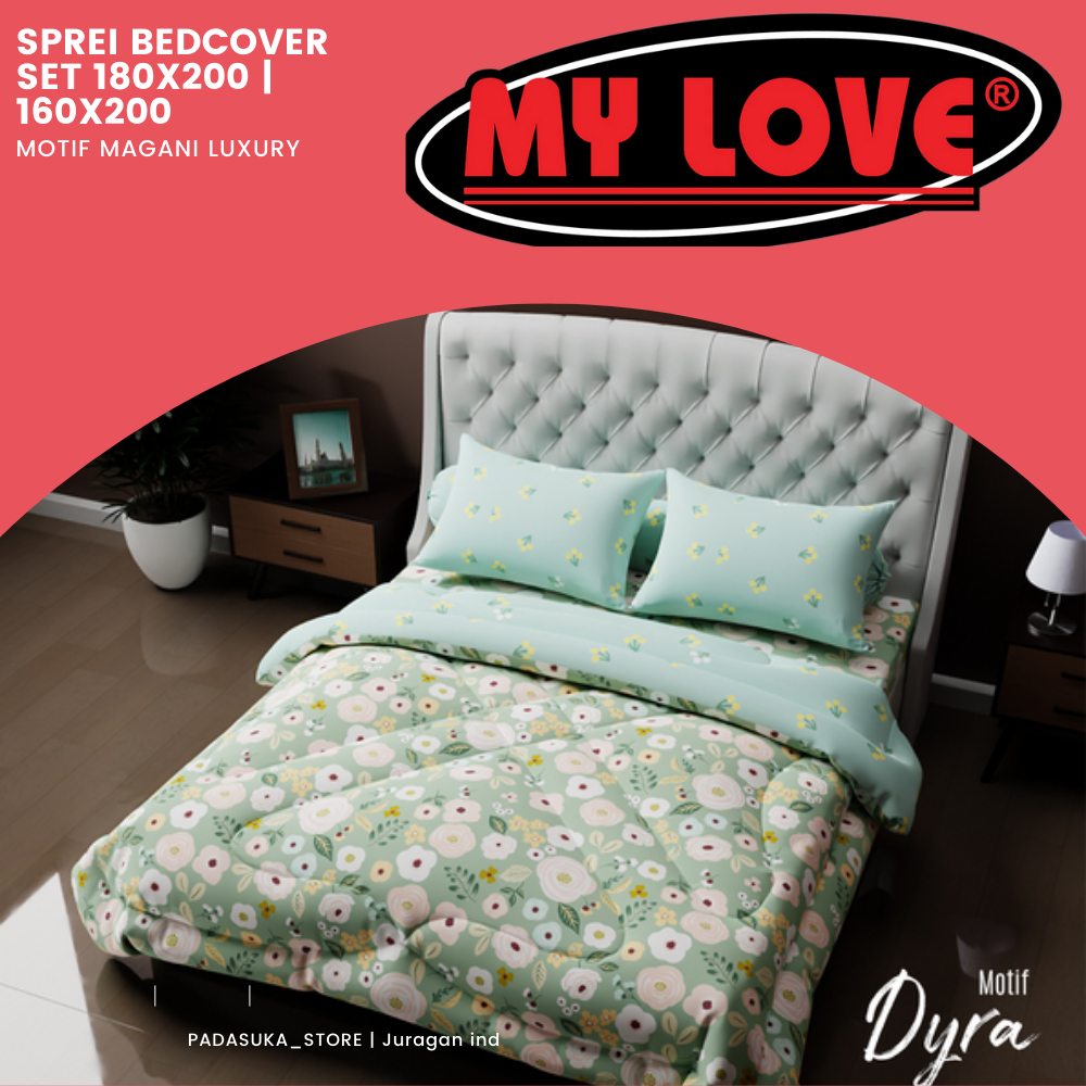 Jual My Love Sprei Bed Cover 180x200 | 160x200 | 200x200 | 120x200 ...