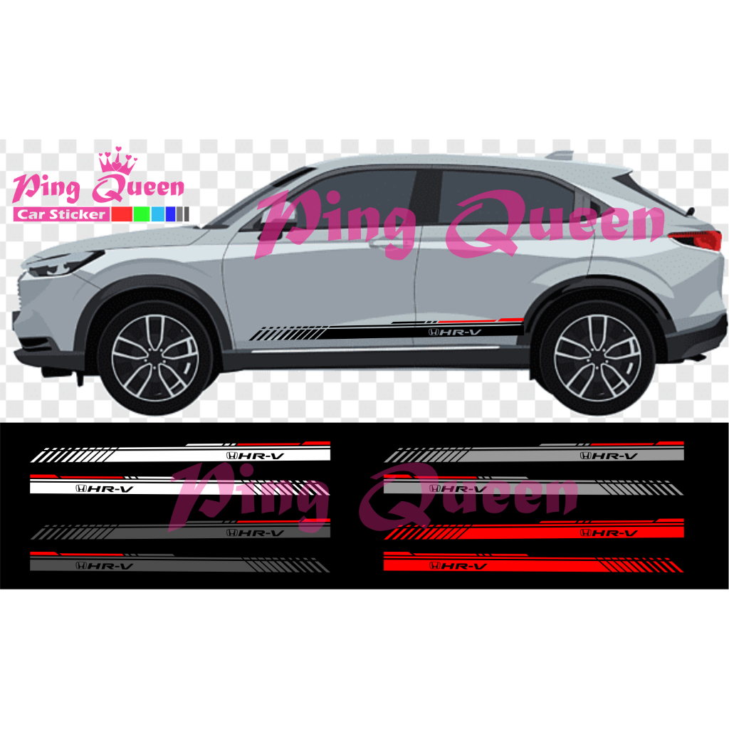 Jual Sticker mobil hr-v triping sticker list mobil honda hr-v | Shopee ...